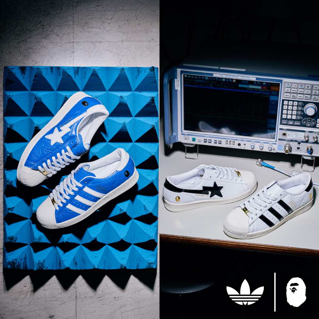 ア ベイシング エイプ（A BATHING APE®）とアディダス（adidas）の最新コラボレーションモデル「SSTR V BAPE®」が ...